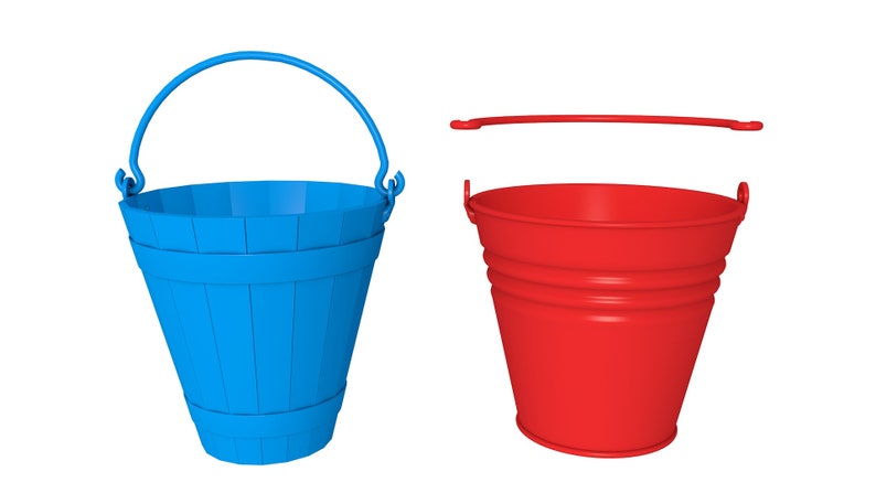 Bucket Stl File / Printable Stl File Foprinters Galvanized - Etsy