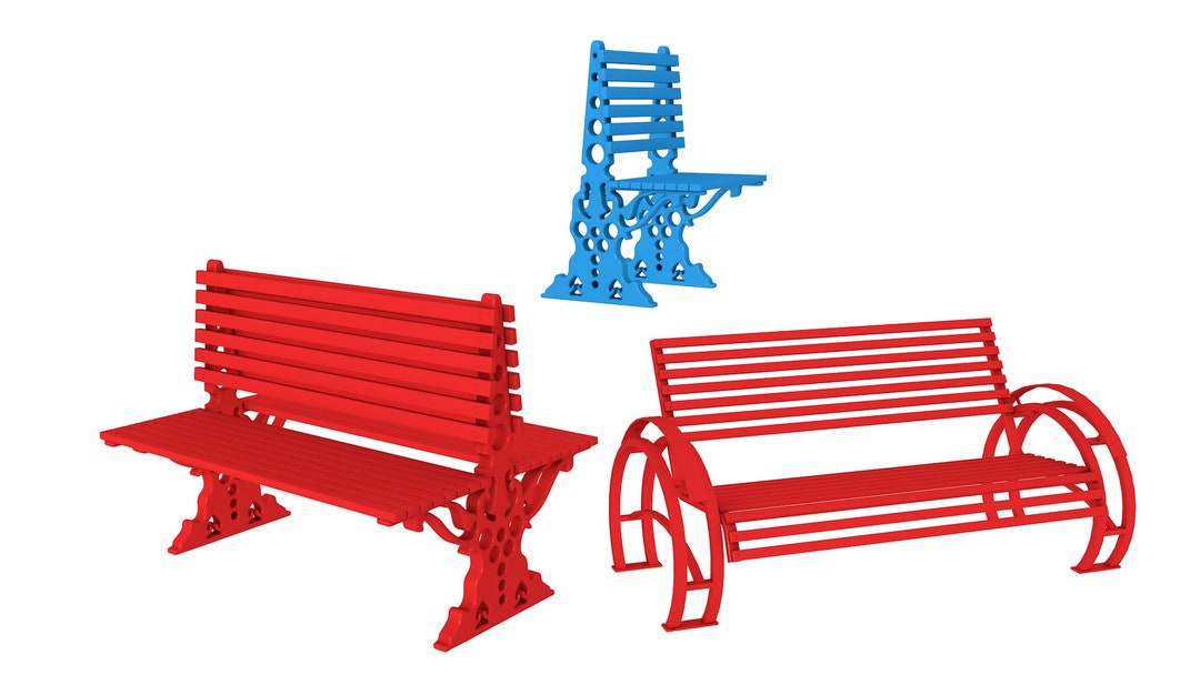 Classic Bench Stl File / Printable Stl File Foprinters, Bench Park ...