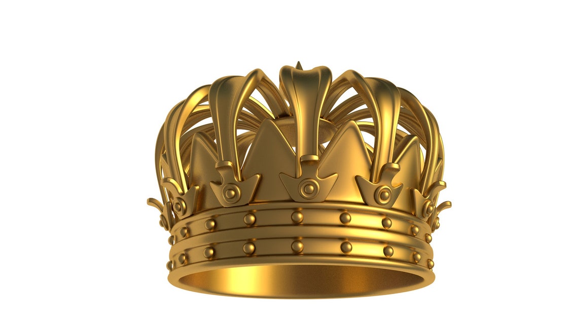 Gold Crown Stl File / Printable Stl File for 3d Printers, Home Crown ...