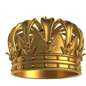 Gold Crown Stl File / Printable Stl File for 3d Printers, Home Crown ...