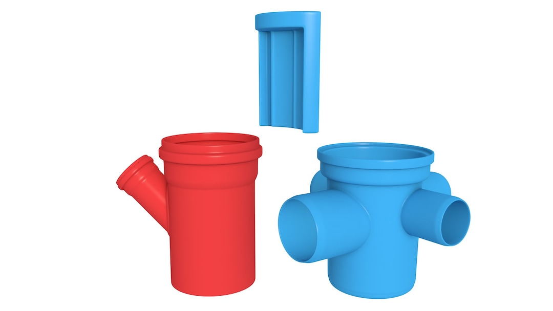 Pipe Connection File / Printable Stl File Foprinters, Pipe Pipeline ...