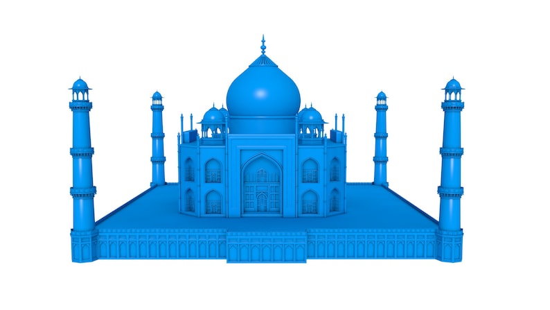 Taj Mahal Stl File / Printable Mintastl File for 3d House - Etsy