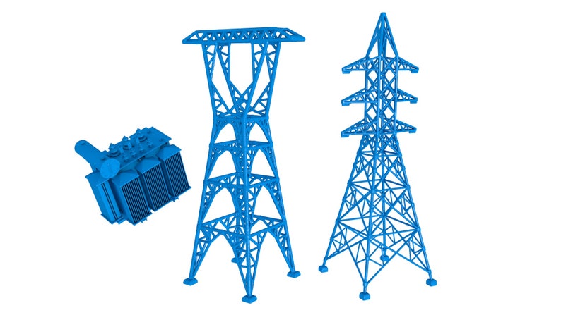 Electric Power Tower COLLECTION File / Printable Stl File for 3d ...