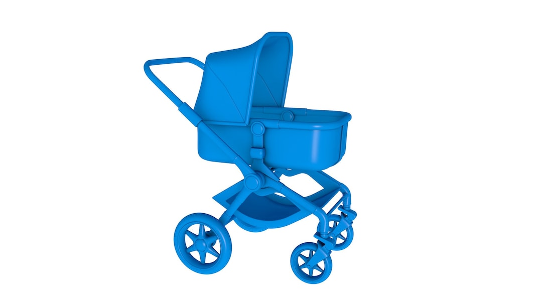 Baby Stroller Stl File / Printable Stl File Foprinters, Baby Carriage ...