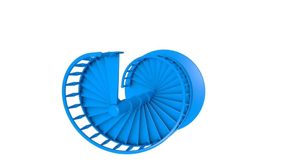 Spiral Stair Stl File / Printable Stl File for 3d Printers - Etsy UK