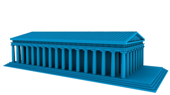 Building Parthenon Greek Temple Stl File / Printable Stl File | Etsy