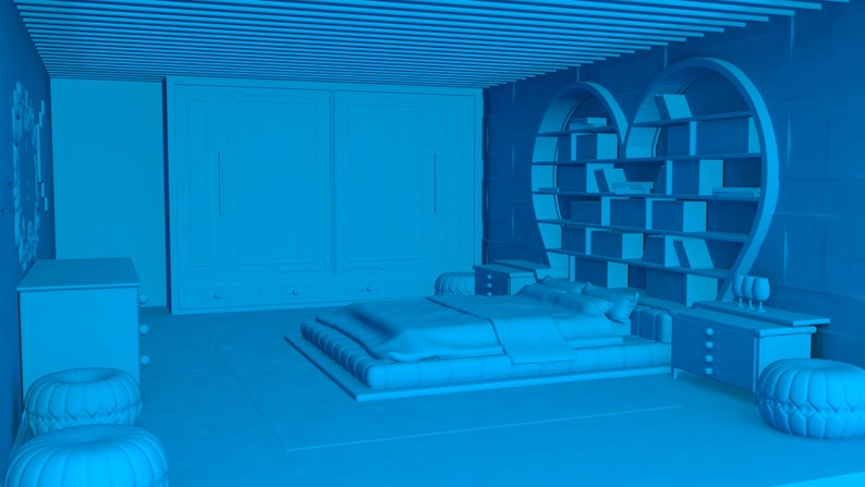 Bedroom Stl File / Printable Stl File for 3d Printers Home - Etsy