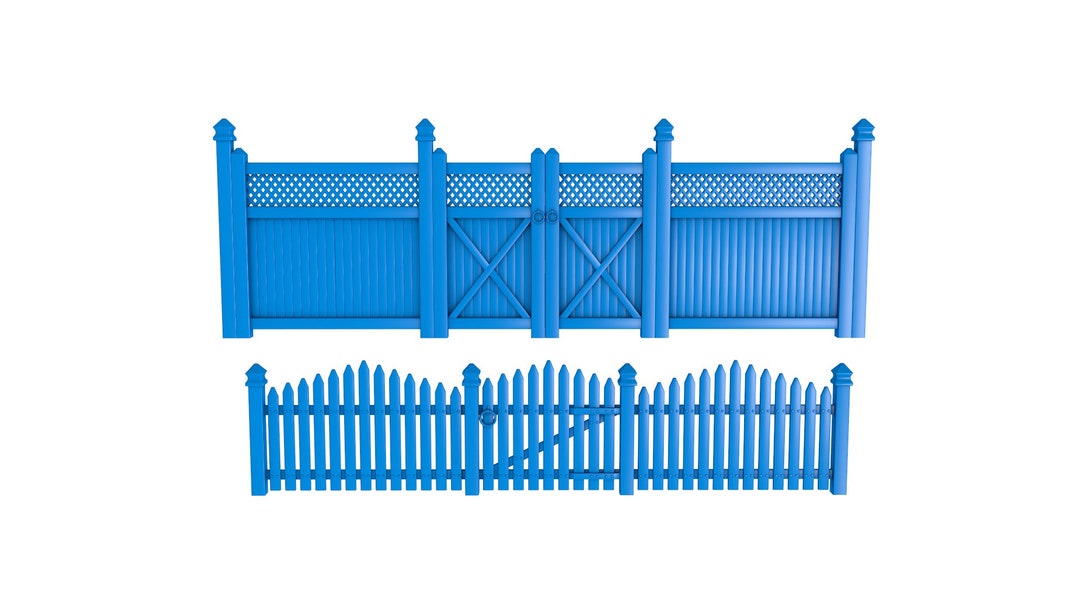 Picket Fence Stl File / Printable Hedge Picket Fence Stl File,printer ...