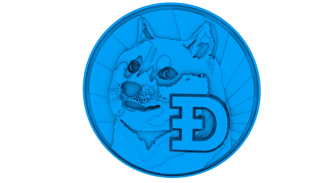 Dogecoin Stl File / Printable Stl File for 3d Printers, Home Crown Stl ...