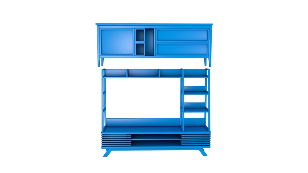 Tvstand Stl File / Printable Stl File for 3d, Furniture Printer ...