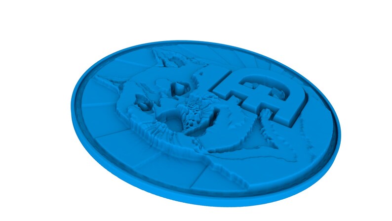 Dogecoin Stl File / Printable Stl File for 3d Printers, Home Crown Stl ...