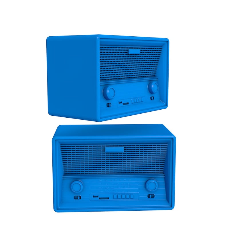 Vintage Radio 3d Print - Etsy
