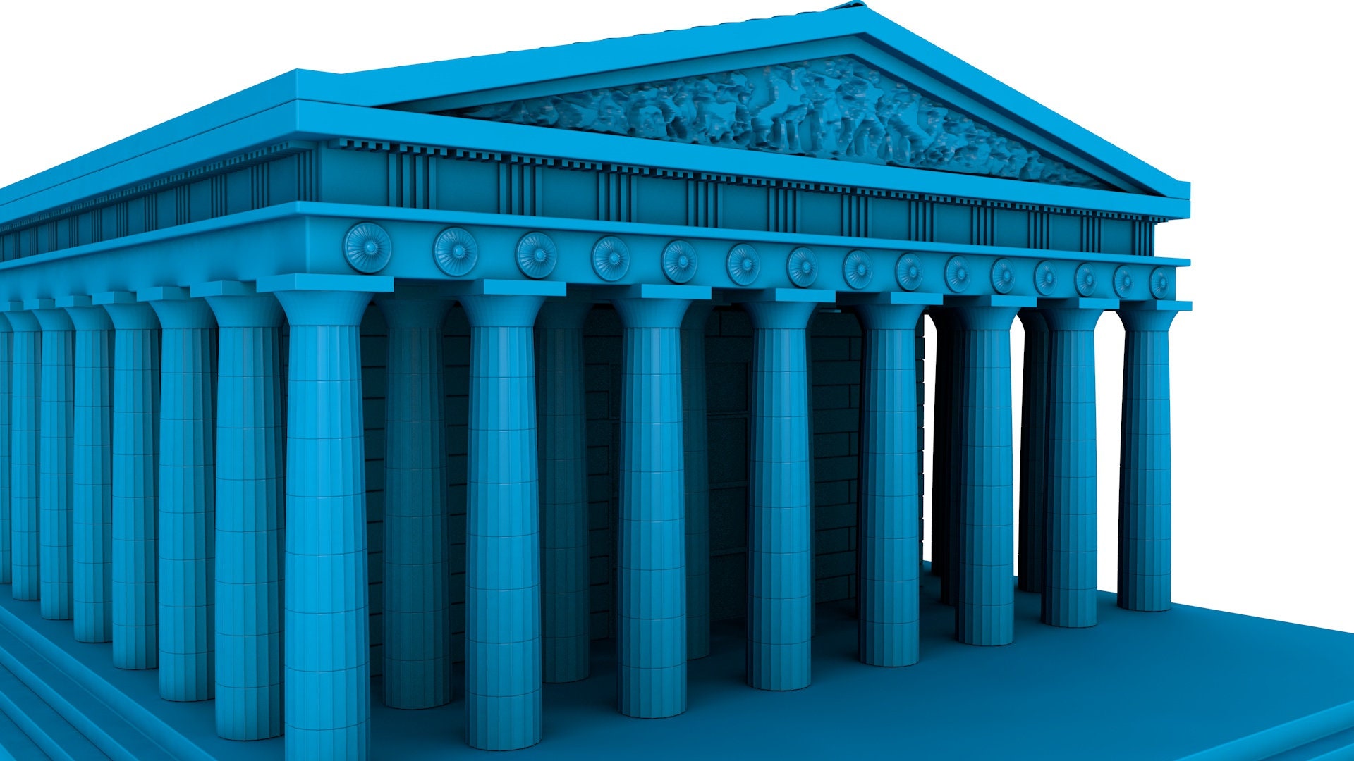 Building Parthenon Greek Temple Stl File / Printable Stl File ...