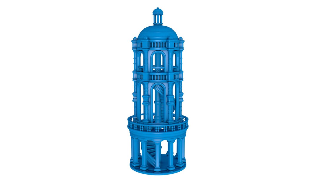 Renaissance Tower Stl File / Printable Stl File Foprinters,building Stl ...