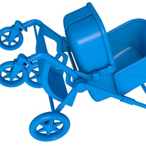 Baby Stroller Stl File / Printable Stl File Foprinters, Baby Carriage ...