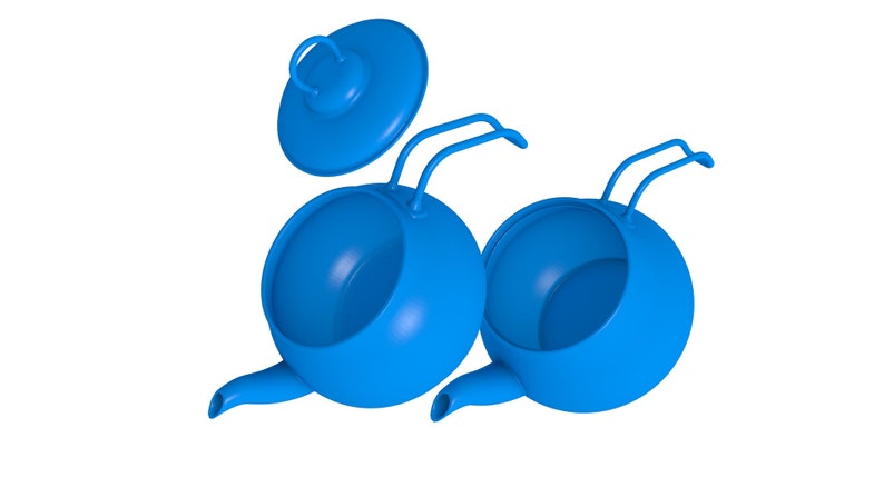 Tea Set Stl File / Printable Stl File for 3d Printers Classic - Etsy