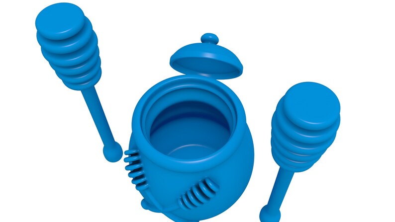 Honey Jar Stl File / Printable Stl File for 3d Printers, Kitchen ...