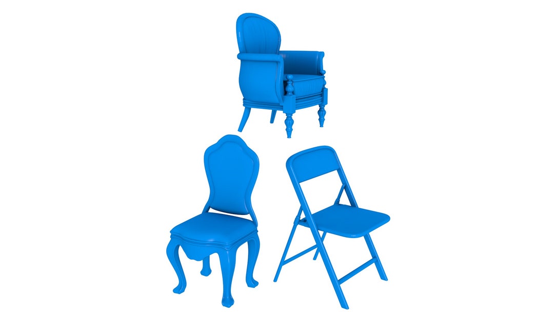 Chair Stl File / Printable Stl File for 3d Printers, Home Decoration ...