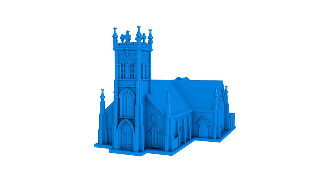 Church Stl File / Printable Stl File Foprinters,building Stl File ...
