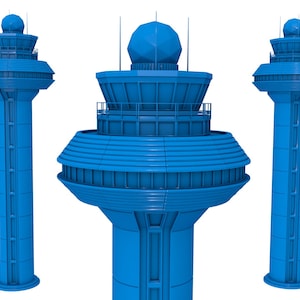 Airport Control Tower Stl File / Printable Stl File for 3d Printers ...