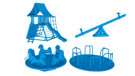 Playground Collection Stl File / Printable Stl File for 3d - Etsy