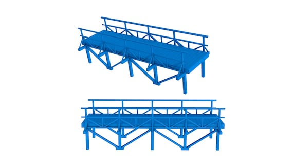 Wooden Bridge File / Printable Stl File for 3d Printers - Etsy