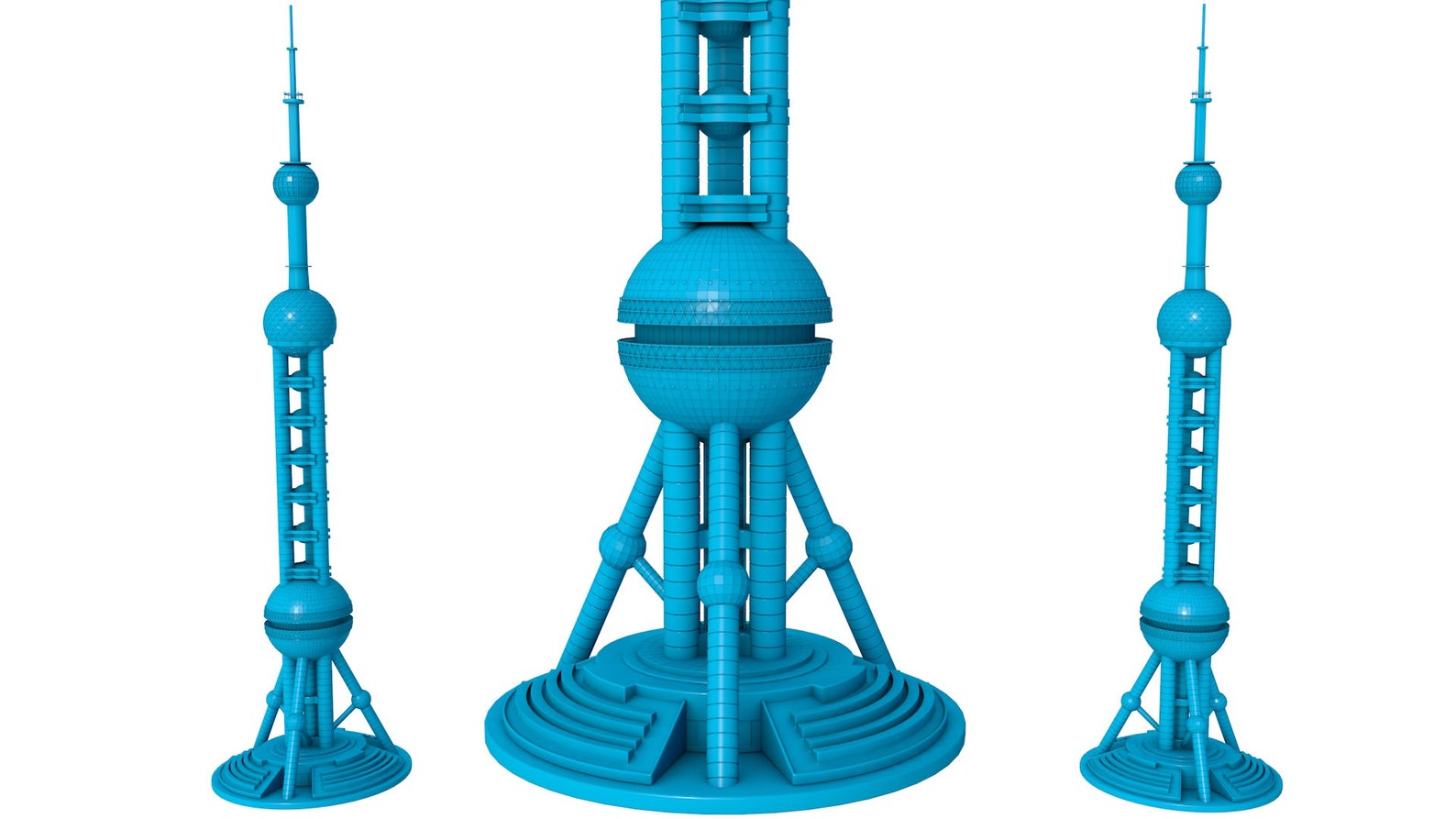 Pearl Tower Stl File Building Stl File / Printable Pearl Tower Stl File ...