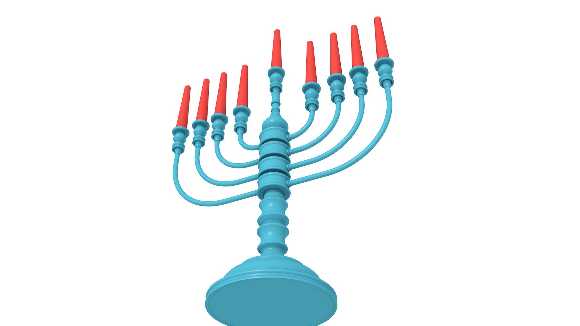 Menorah Stl File / Printable Stl File for 3d Printers Home - Etsy Australia