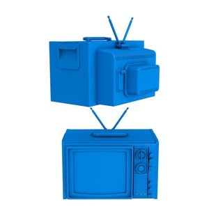 TV Trinitron Stl File / TV Trinitron Printers / Retro Television Stl ...