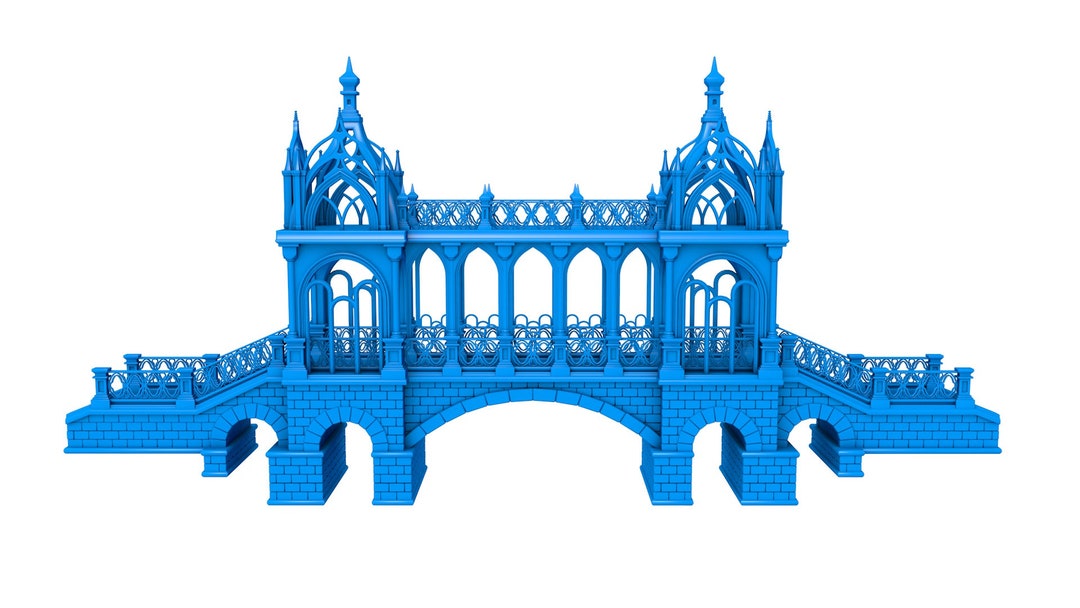 Gothic Bridge Stl File / Printable Stl File for 3d Printers, Plastic ...