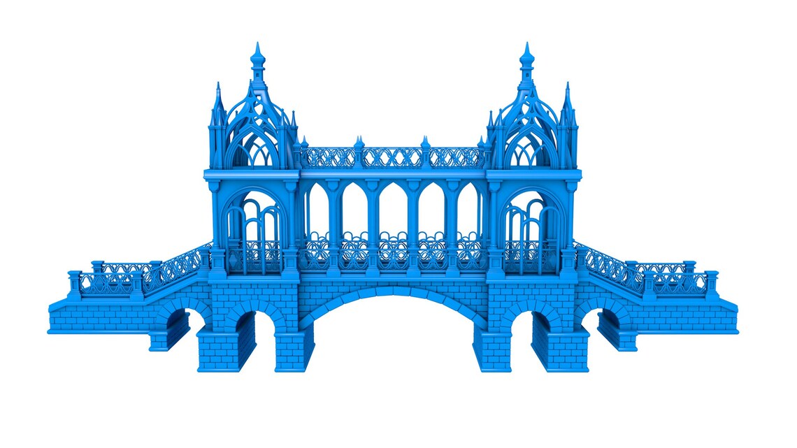 Gothic Bridge Stl File / Printable Stl File for 3d Printers - Etsy