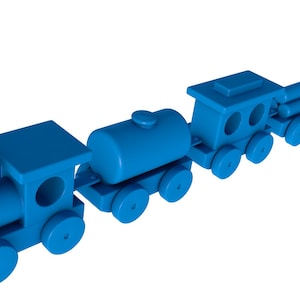 Toy Train Stl File / Printable Stl File Foprinters, Moving Toy Train ...