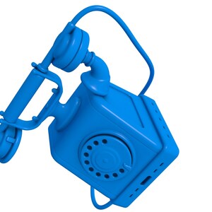 Retro Telephone Stl File / Rotary Phones Printers / Upright Telephone ...