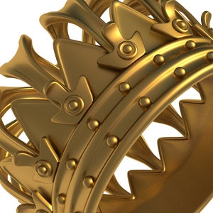Gold Crown Stl File / Printable Stl File for 3d Printers, Home Crown ...