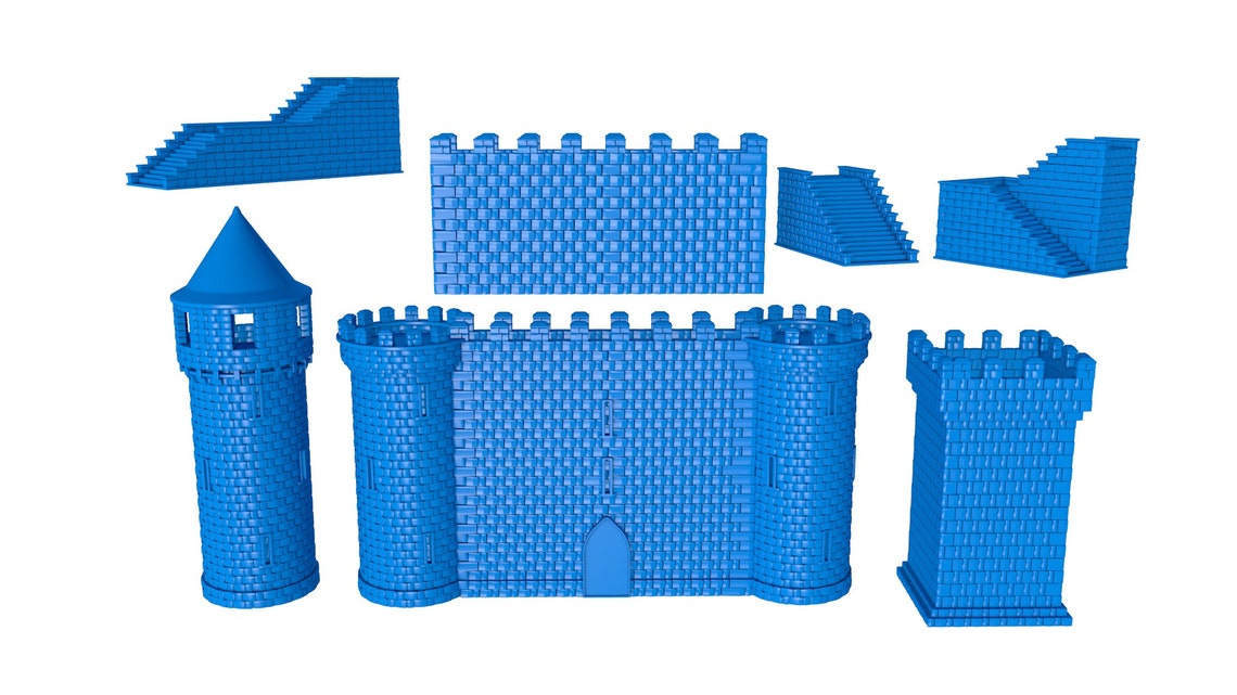 Castle Set Stl File / Printable Colosseum Stl File for 3d - Etsy