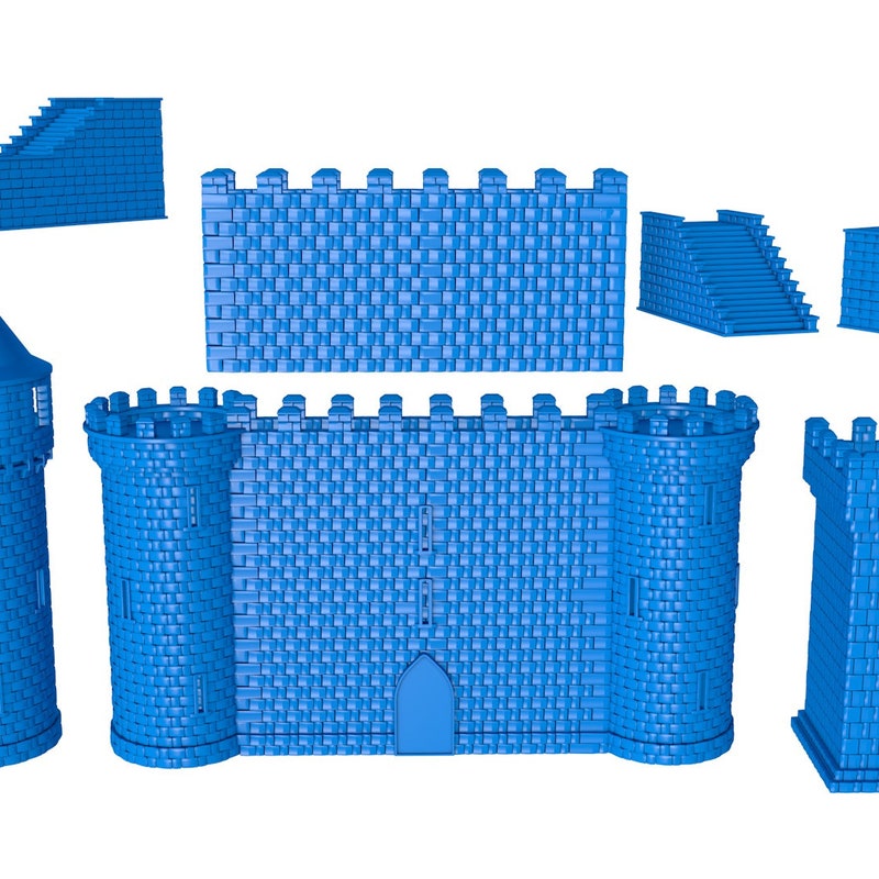 3d Printed Castle Set - Etsy