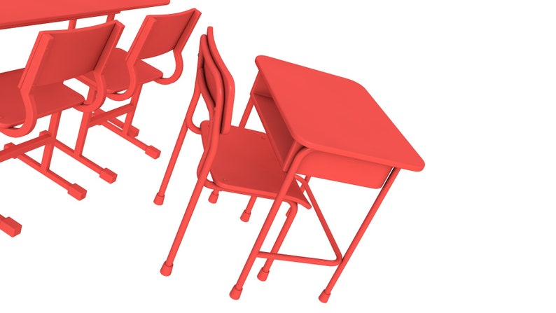 School Desk Stl File / Printable Stl File for 3d Printers - Etsy