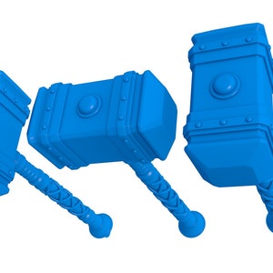 Battle Hammer Stl File / Printable Stl File Foprinters, Hammer Stl File ...