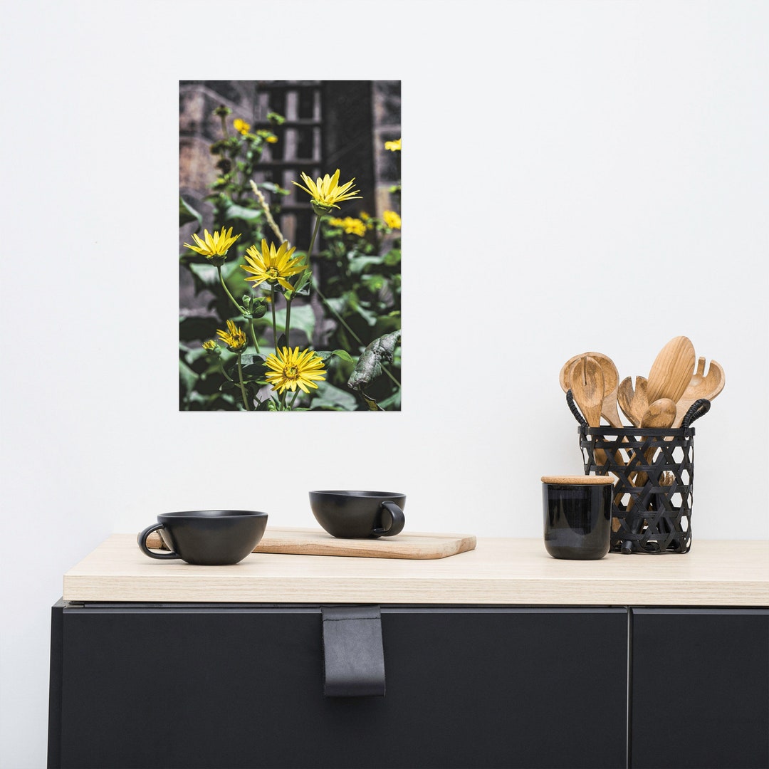 Art Print Eastern State Penitentiary With Yellow Flowers Museum Quality ...