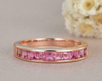 Pink Wedding Band - Etsy
