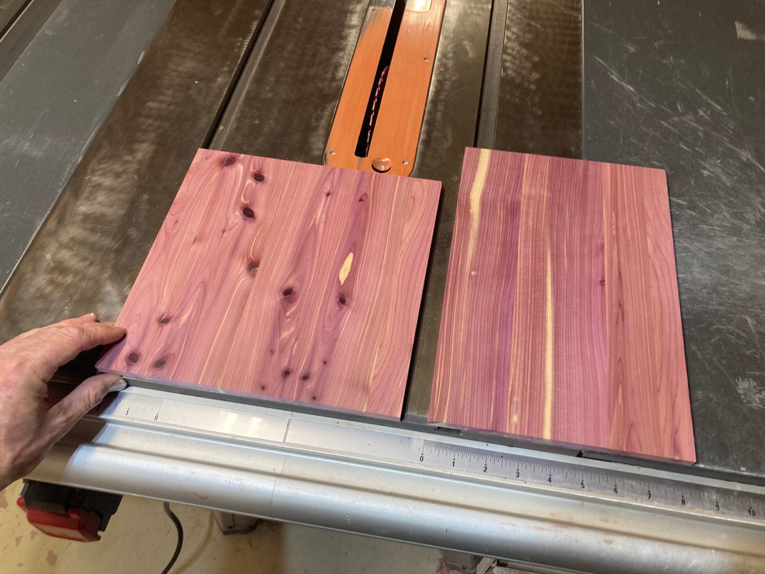 Aromatic Eastern Red Cedar, Two Boards, One at 3/8” X 8” X 12, One at 3 ...