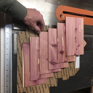 Aromatic Eastern Red Cedar Craft Boards, Six Boards at 1/4” X 5-1/4” X ...
