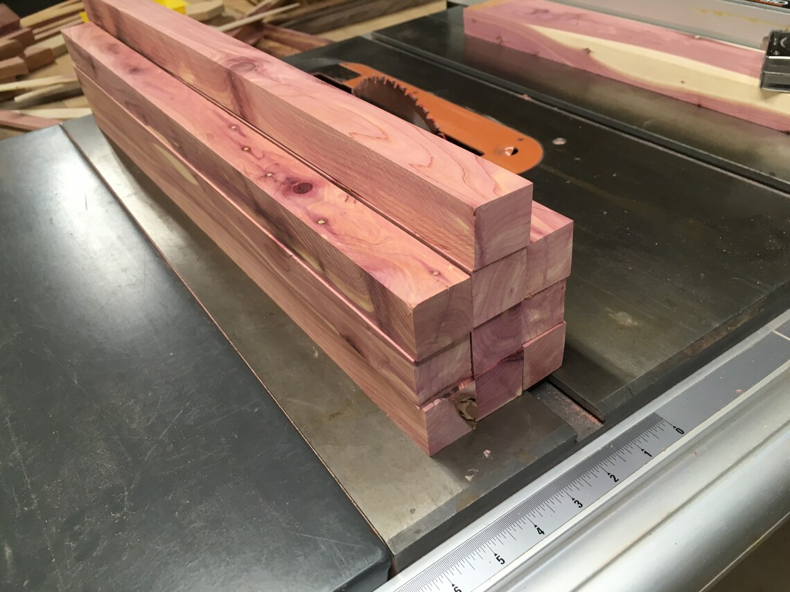 Eastern Red Cedar Turning Blanks 1-1/4 X 1-1/4 X 23.5 - Etsy