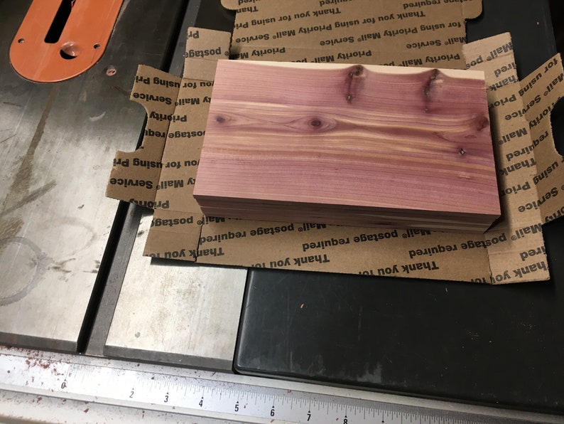 Aromatic Eastern Red Cedar Craft Boards, Six Boards at 1/4” X 5-1/4” X ...