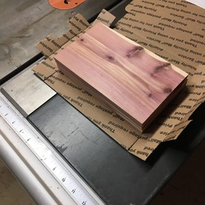 Aromatic Eastern Red Cedar Craft Boards, Six Boards at 1/4” X 5-1/4” X ...