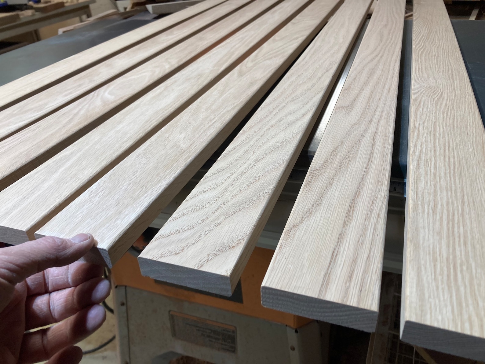 10 Pieces, Red Oak Slats, 3/4” X 2-1/2” X 48”, Surface Planed, Rounded ...