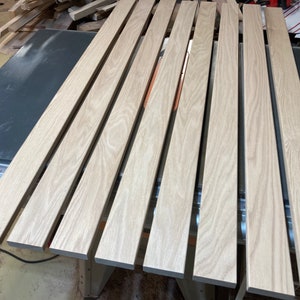 8 Pieces, Red Oak Slats, 3/4” X 2-3/4” X 48”, Surface Planed, Rounded ...