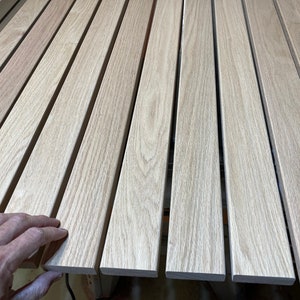10 Pieces, Red Oak Slats, 3/4” X 2-1/2” X 48”, Surface Planed, Rounded ...
