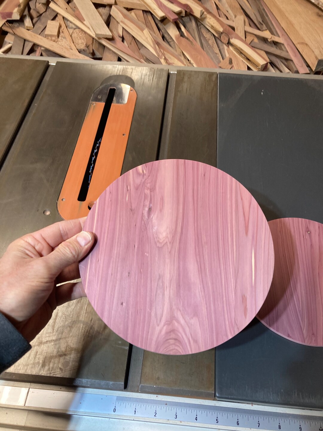 Aromatic Eastern Red Cedar, Two Circular Boards, 1/4” Thick X 8” Dia ...