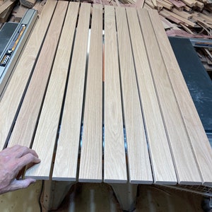 10 Pieces, Red Oak Slats, 3/4” X 2-1/2” X 48”, Surface Planed, Rounded ...